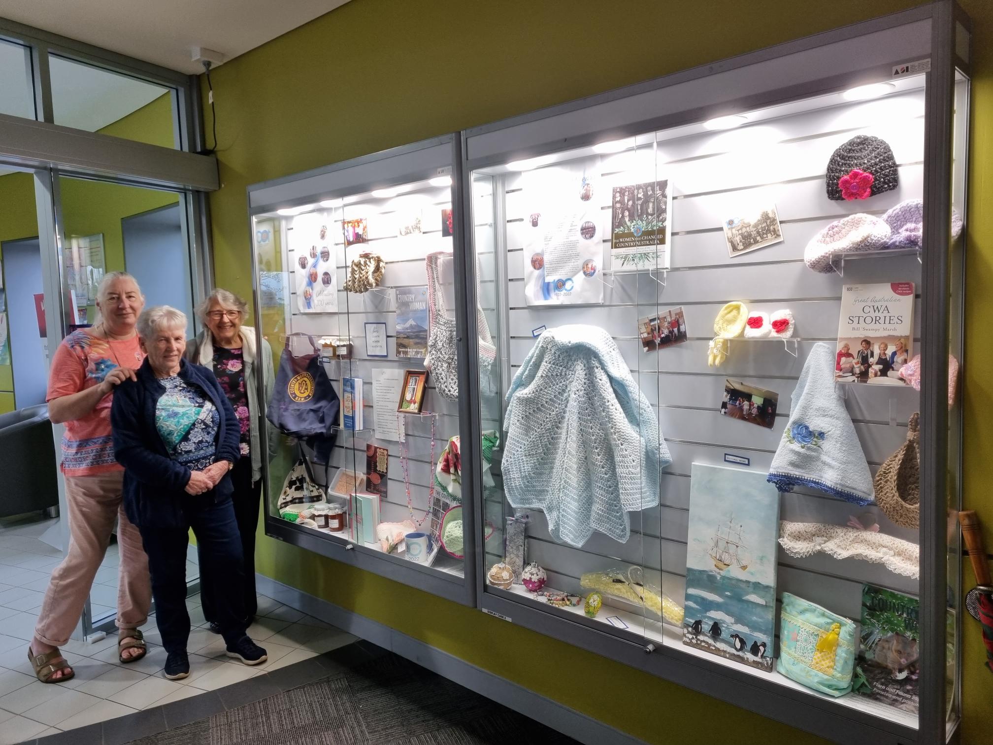 Anne Morley, Anne Hoyland, and Patricia Armstrong from the Dapto CWA ...